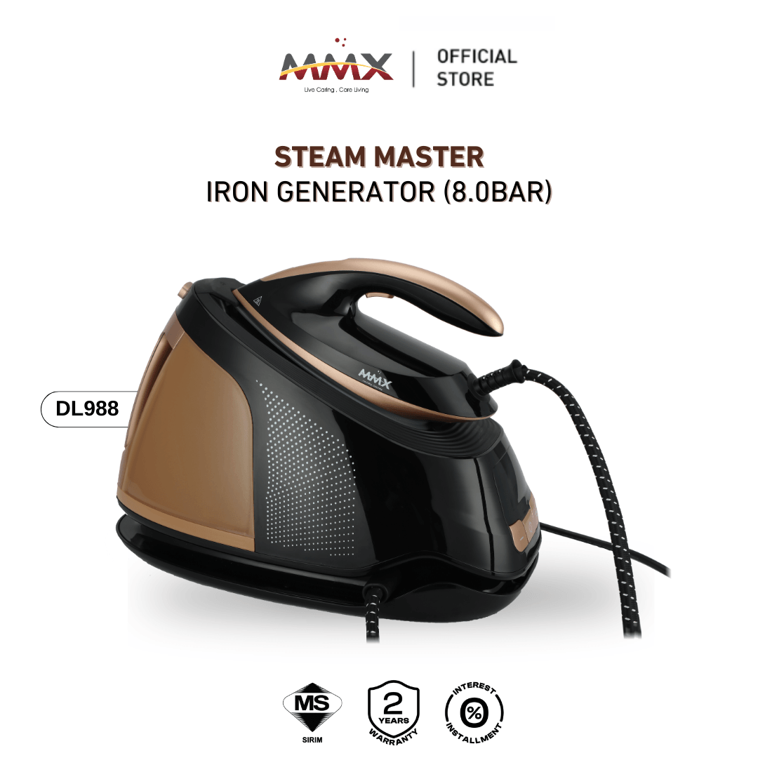 MMX DL988 SteamMaster Pro: 8.0bar Pressure Boiler Steam Iron Generator ...