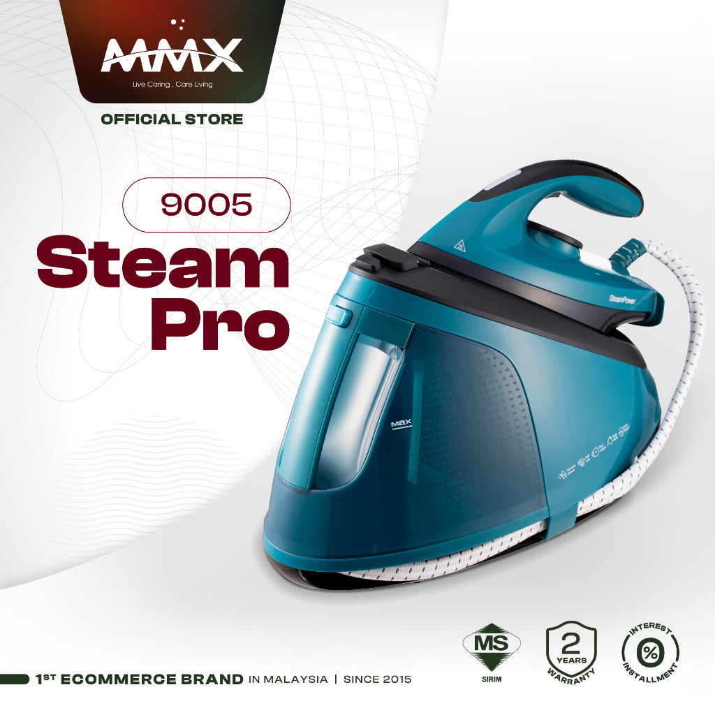 MMX SteamPro 9005 Steam Generator Iron Green (MMXSSI-9005G) – MMXMALL
